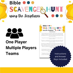 JW Family Worship Games Ideas, Bible Scavenger Hunt, Printable Games ...