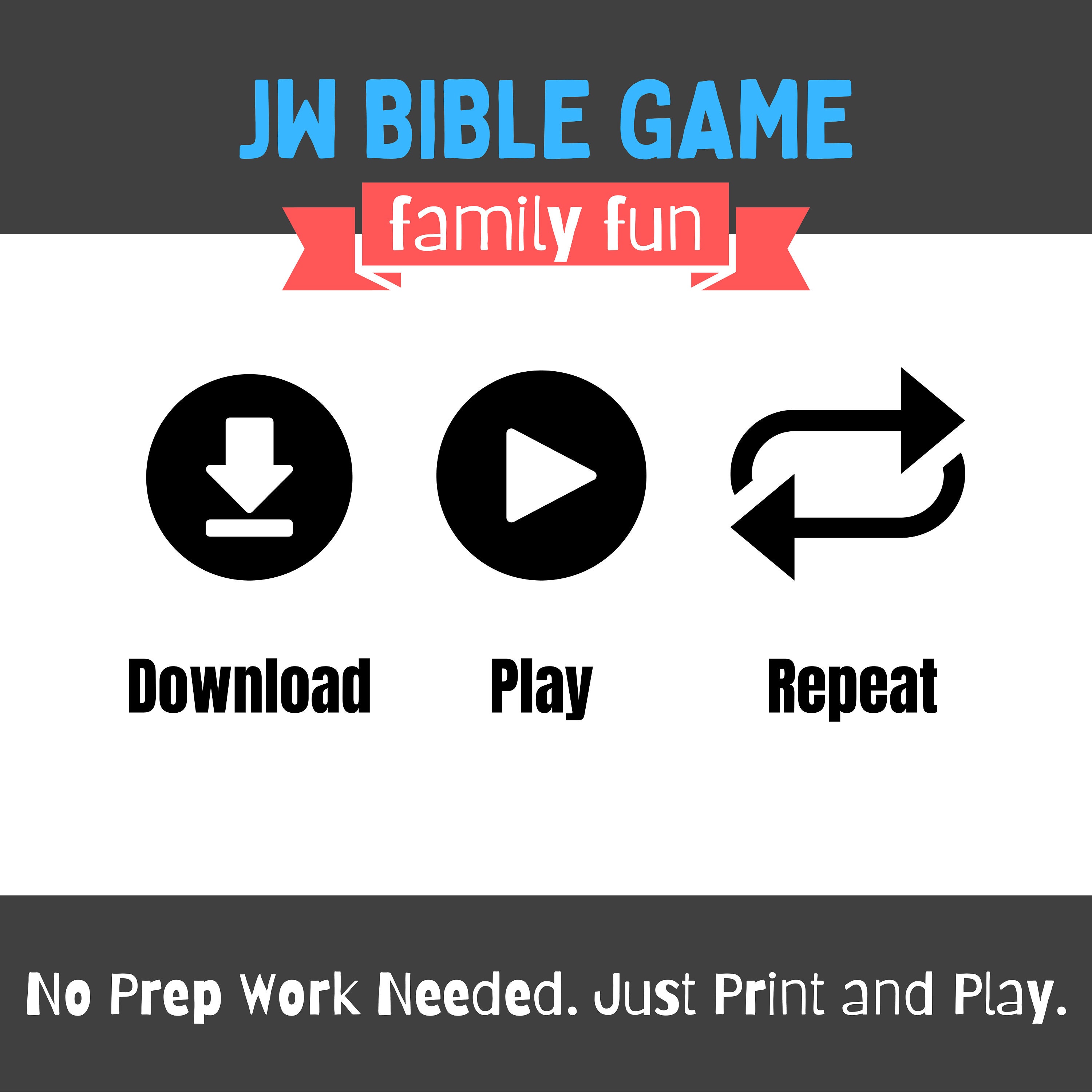 JW Family Worship Games, Printable Games for JW, Bible Games JW, Games ...