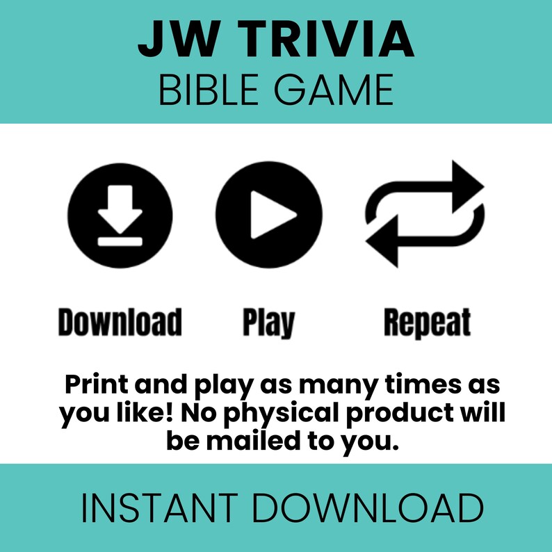 JW Family Worship Games, Jw Bible Character's Trivia, Printable Games ...