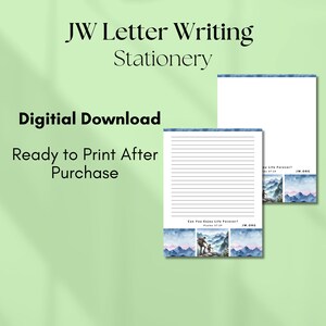 JW Letter Writing, Lined and Unlined Letter Writing JW, Stationary ...