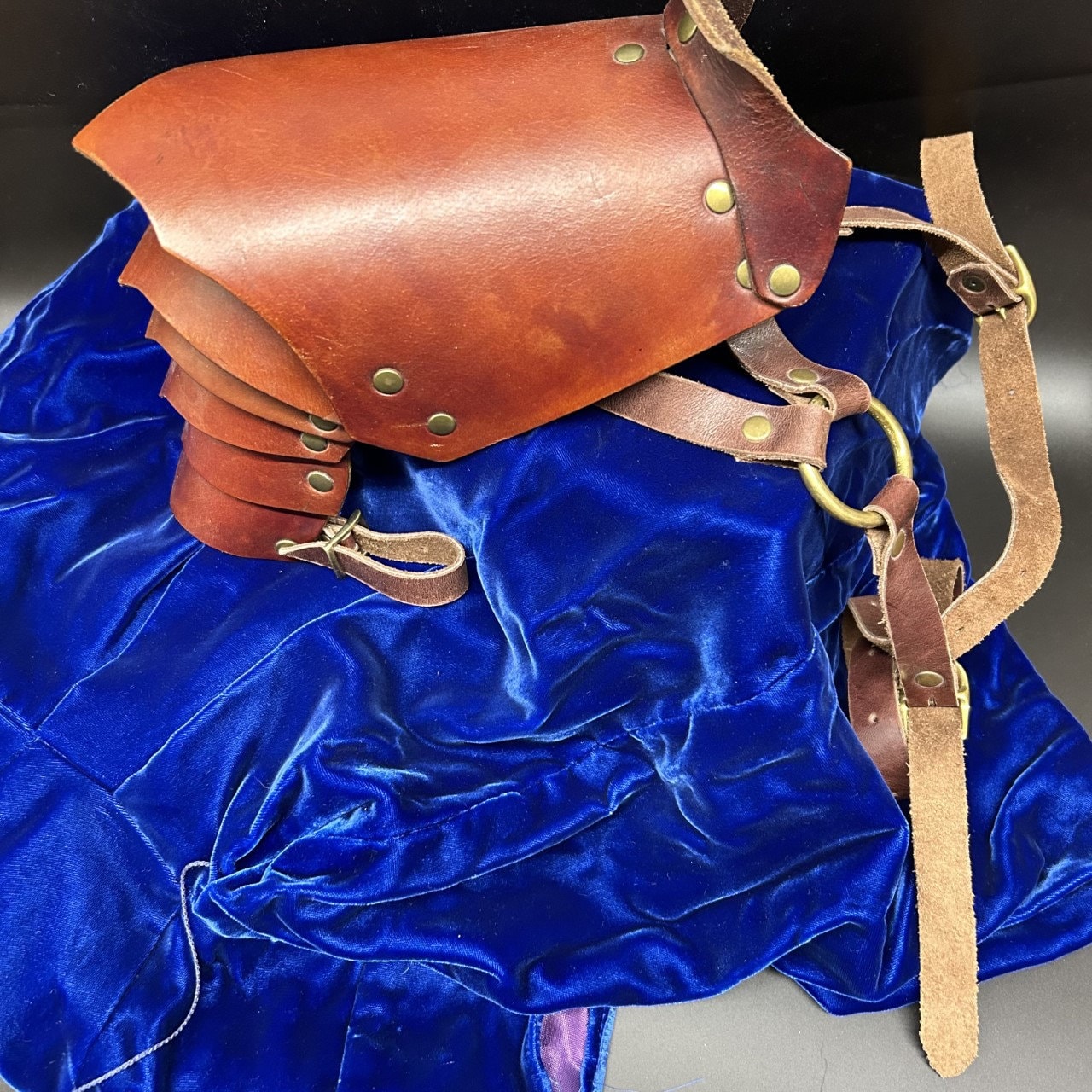 Handmade Leather Shoulder Pauldron Black or Brown Soldier Reenactment ...