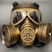 Gold Gas Mask | Steampunk Post Apocalyptic Diesel Punk Fantasy Cosplay ...