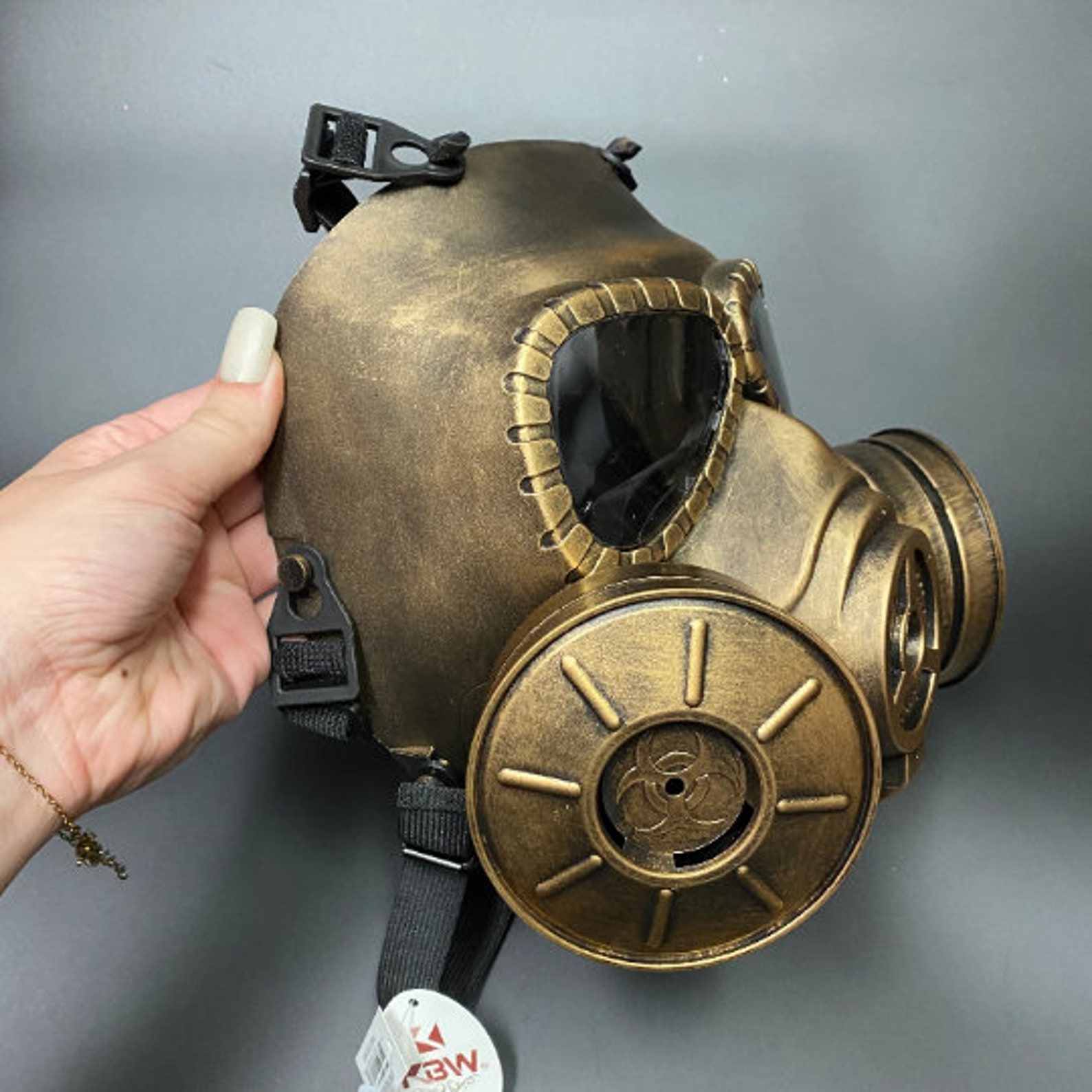 Gold Gas Mask | Steampunk Post Apocalyptic Diesel Punk Fantasy Cosplay ...