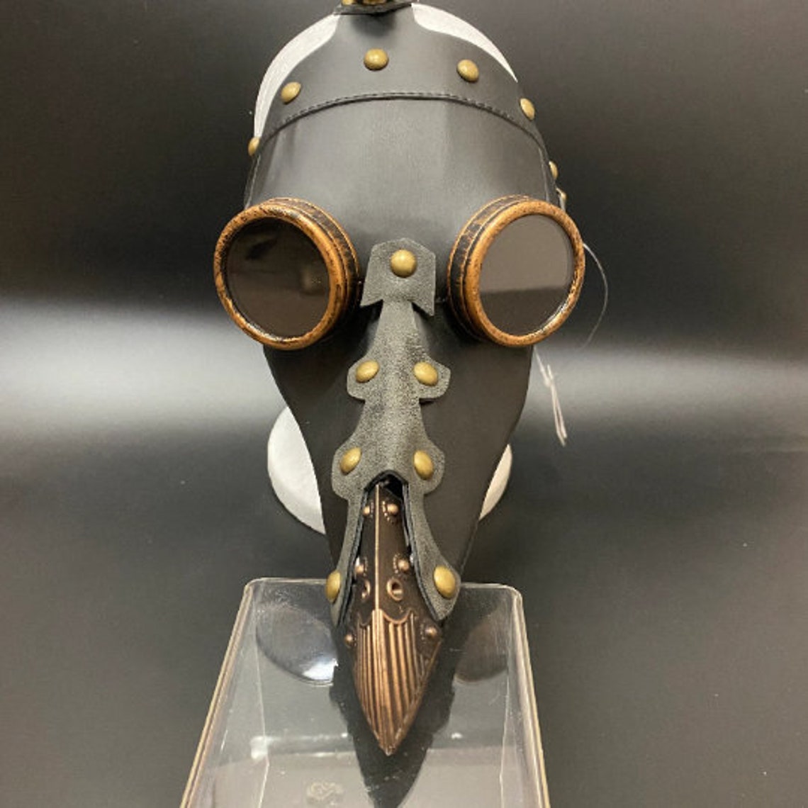 Steampunk Plague Doctor Mask | Black With Copper Accents | Medieval ...