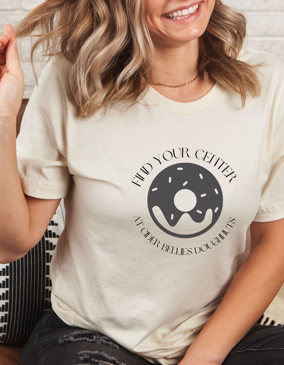 Donut Tshirt Pun Tee Donut Funny Tee-shirt Cider Bellies Donuts NH ...