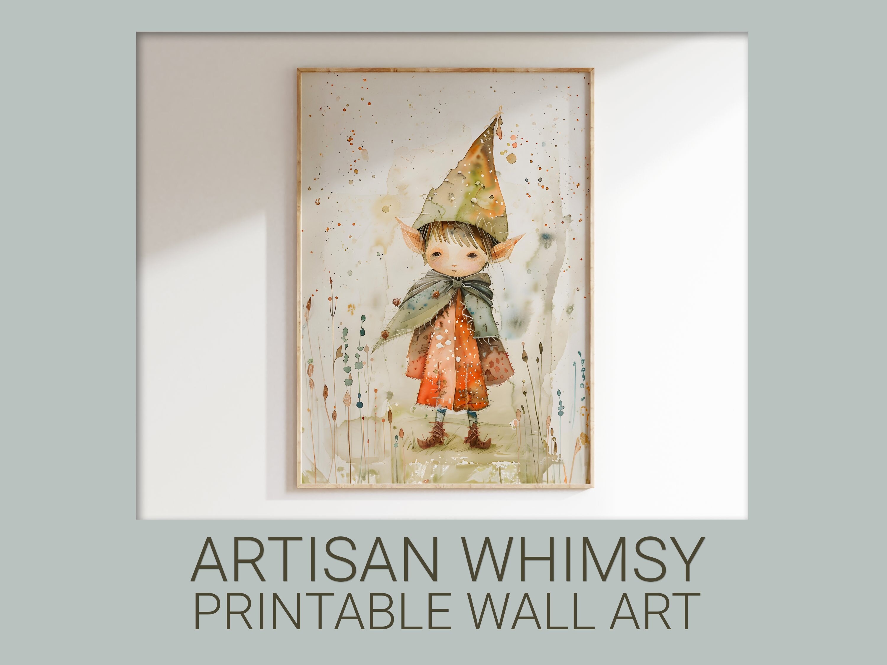 Elf Artisan Whimsy Nursery Printable Wall Art, Print at Home for Kids ...