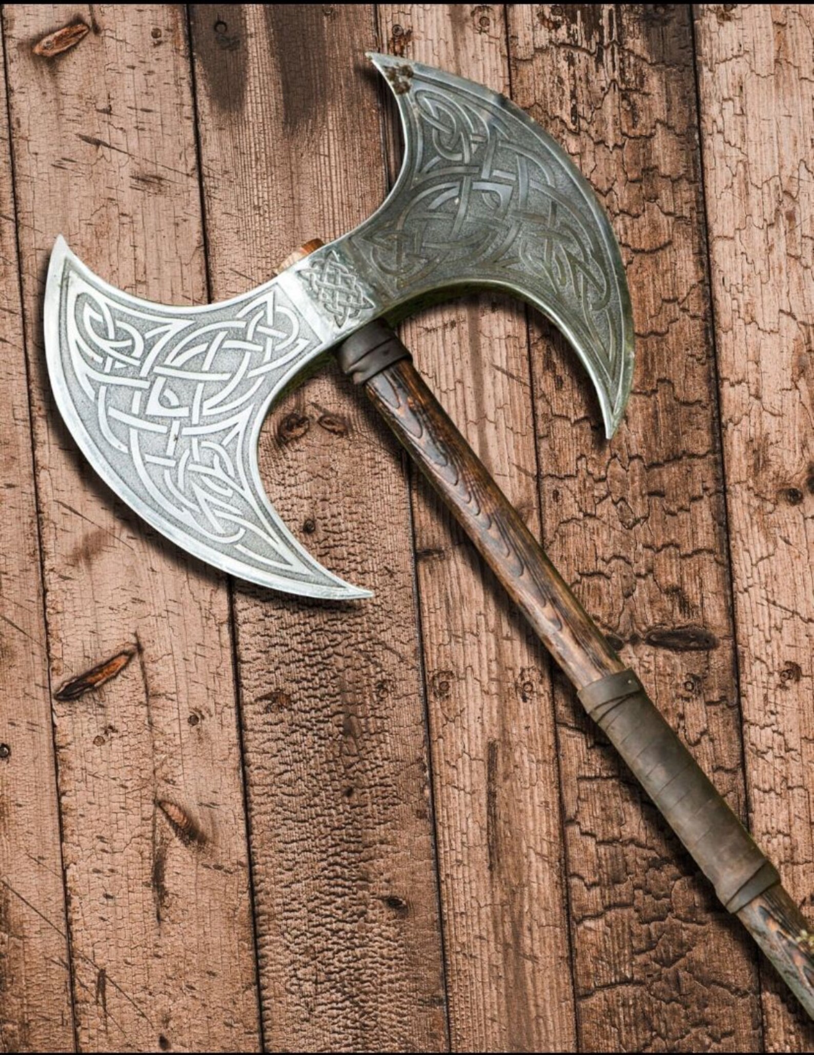 Double Headed Viking Axe ,custom Hand Forged Carbon Steel Axe, Handmade ...