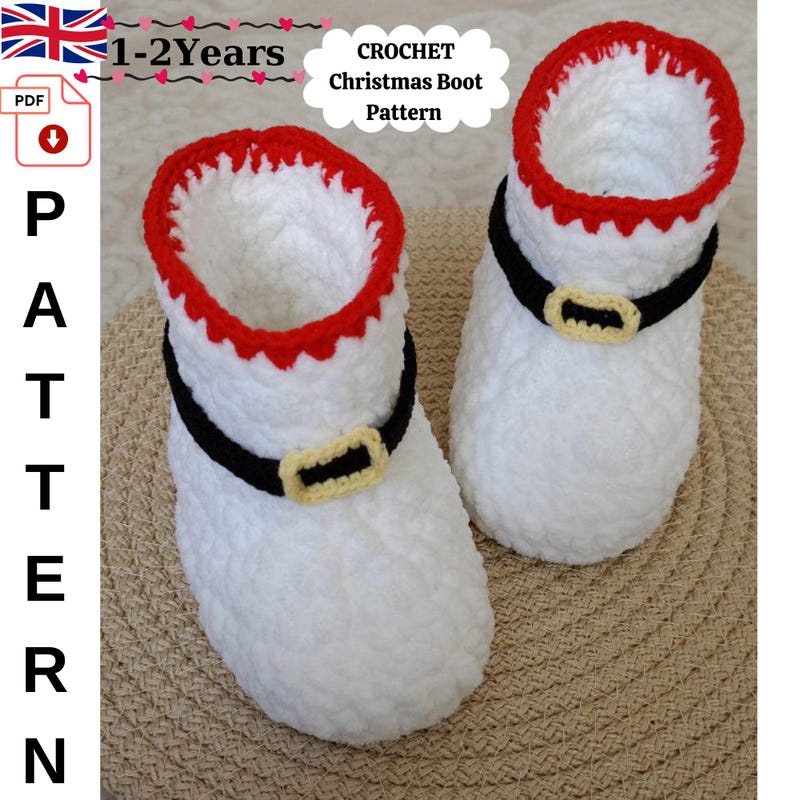 Crochet Boot Pattern - Etsy