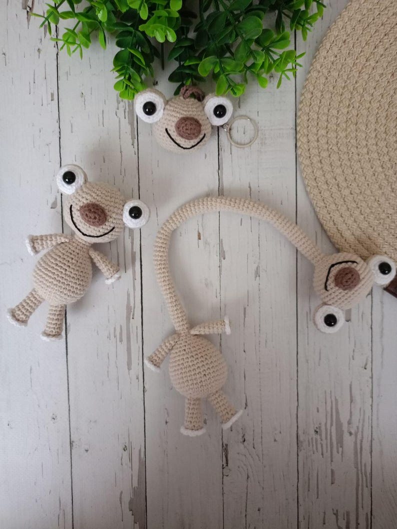 Sid the Sloth Crochet Pattern, Ice Age Character Amigurumi Tutorial ...