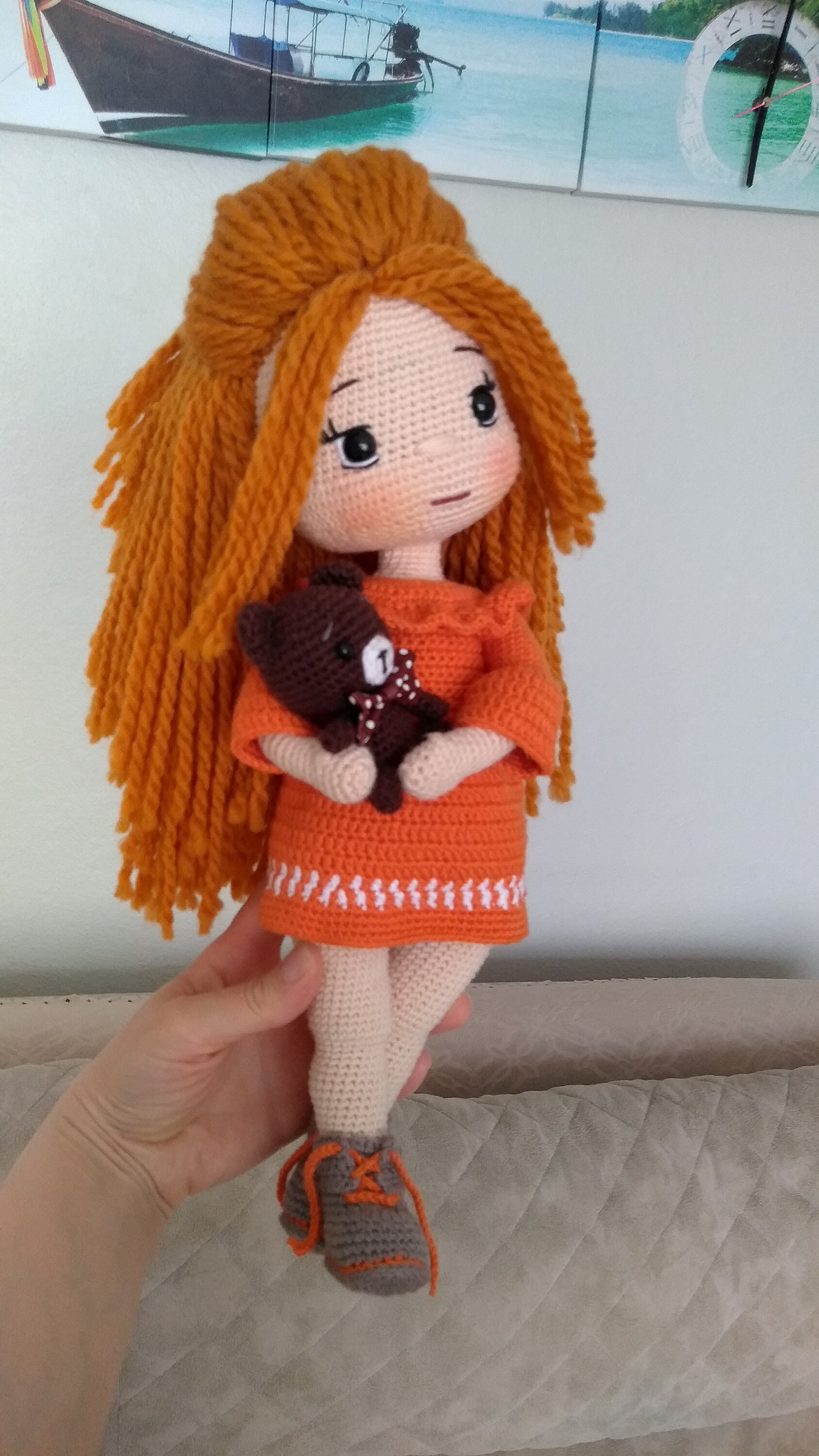 Handmade Doll Crochet Doll Amigurumi Doll For Sale Knitting Etsy