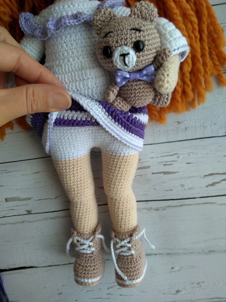 Handmade Doll Crochet Doll Amigurumi Doll For Sale Knitting Etsy