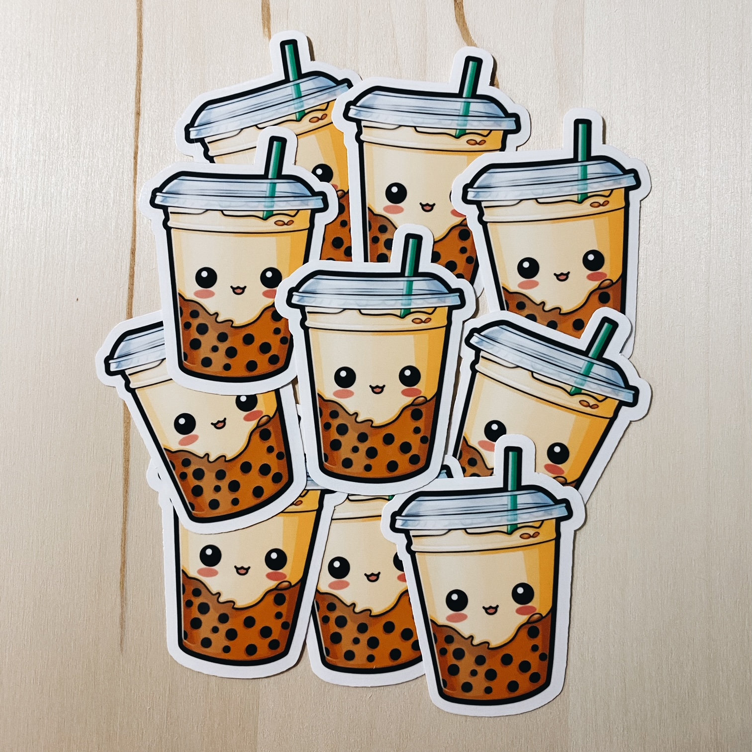 Cute Boba Tea Sticker: Kawaii Vinyl Decal for Laptops, Water Bottles ...