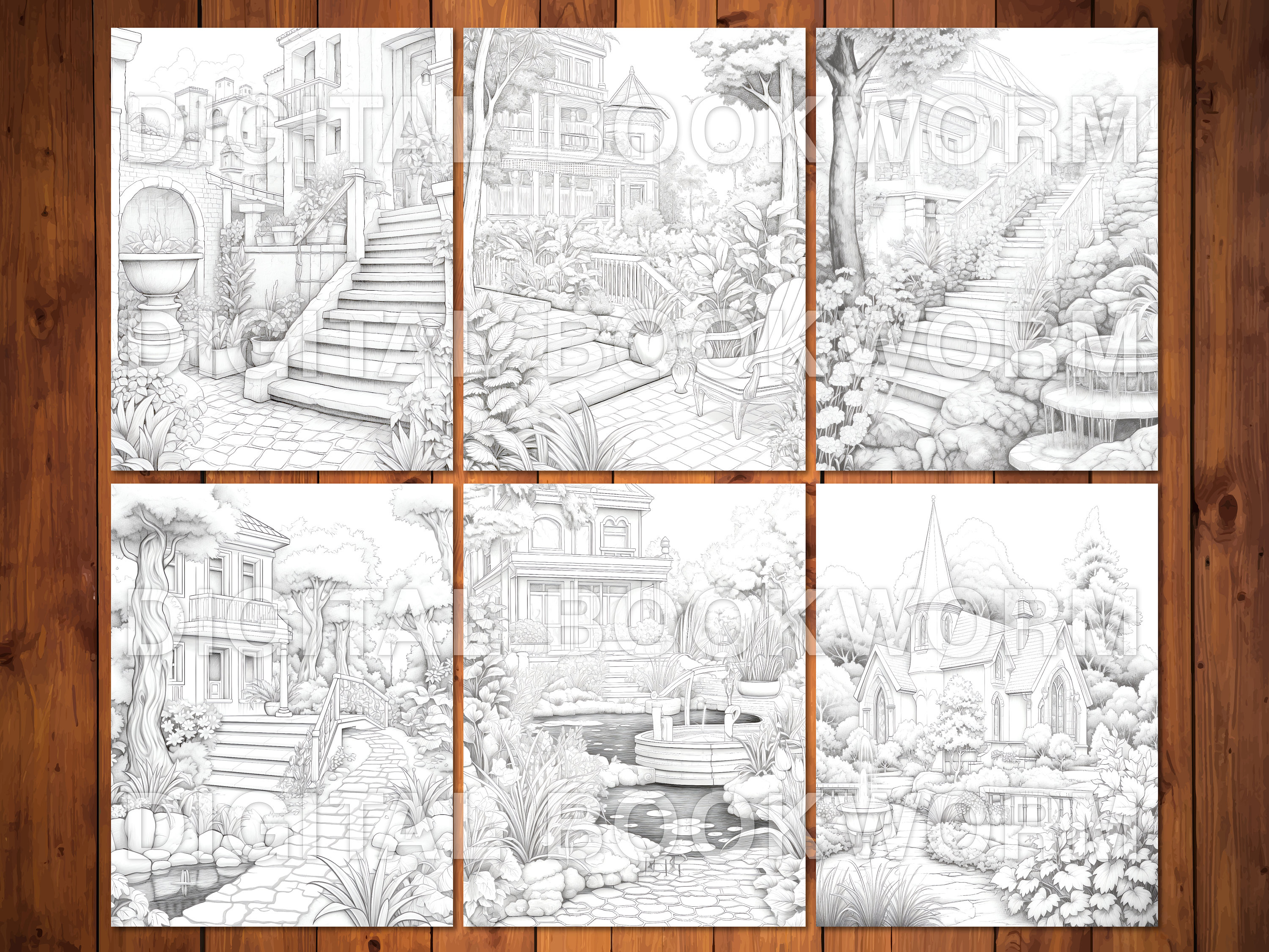 Tranquil Gardens Anxiety Relief Coloring Book for Mindfulness & Stress ...