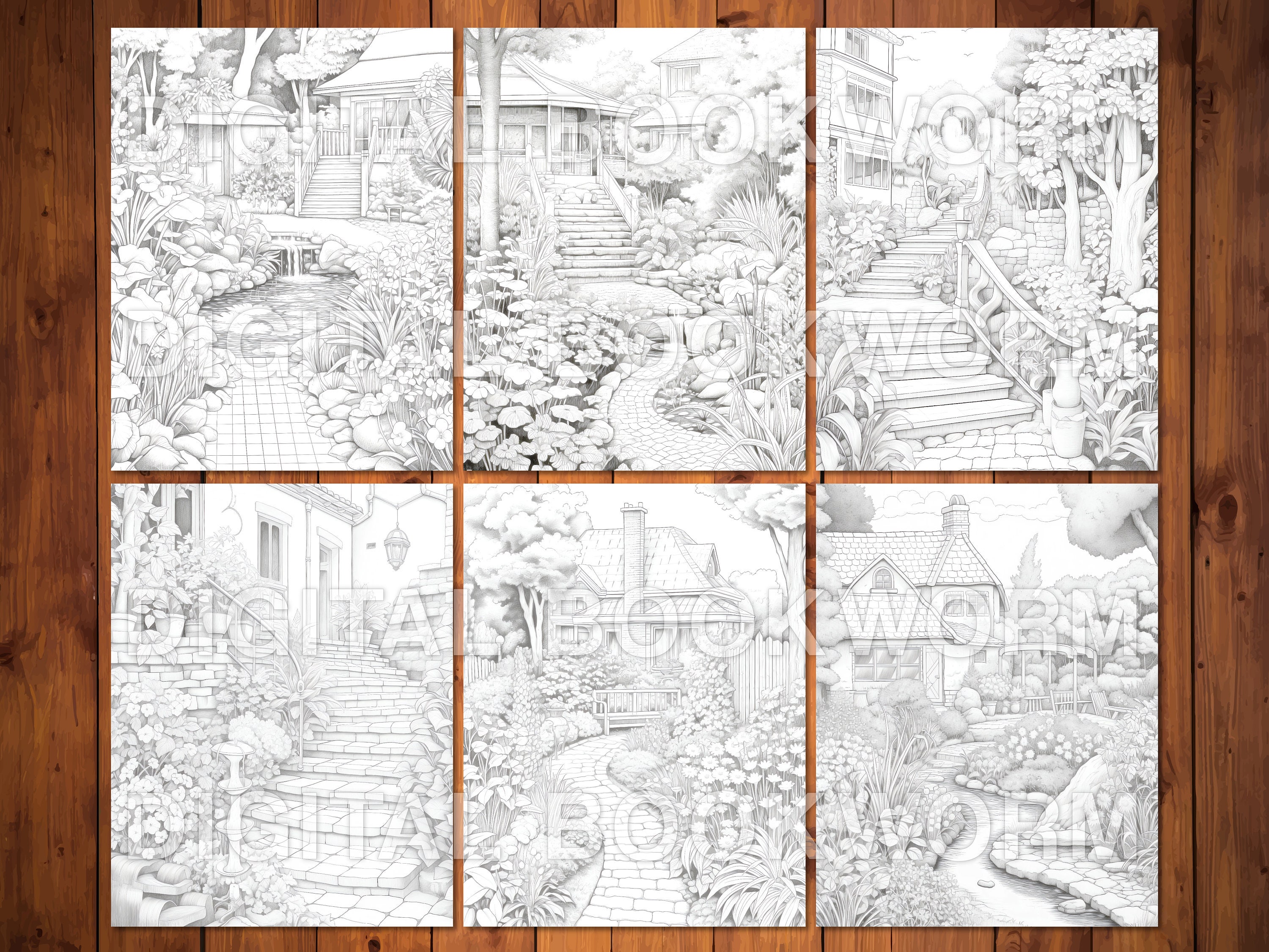 Tranquil Gardens Anxiety Relief Coloring Book for Mindfulness & Stress ...