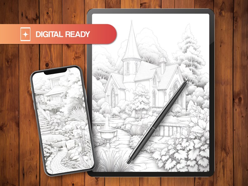 Tranquil Gardens Anxiety Relief Coloring Book for Mindfulness & Stress ...