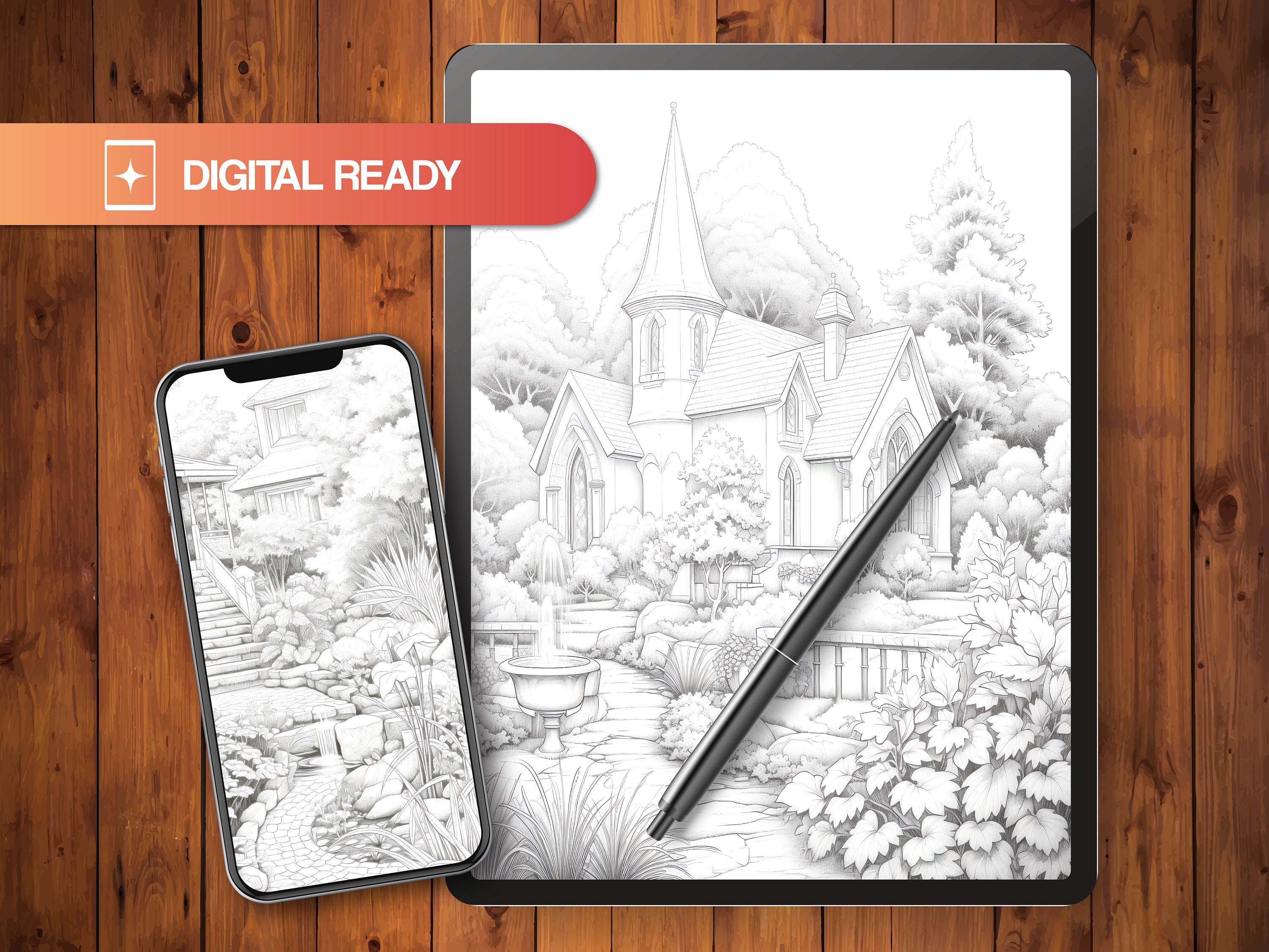 Tranquil Gardens Anxiety Relief Coloring Book for Mindfulness & Stress ...