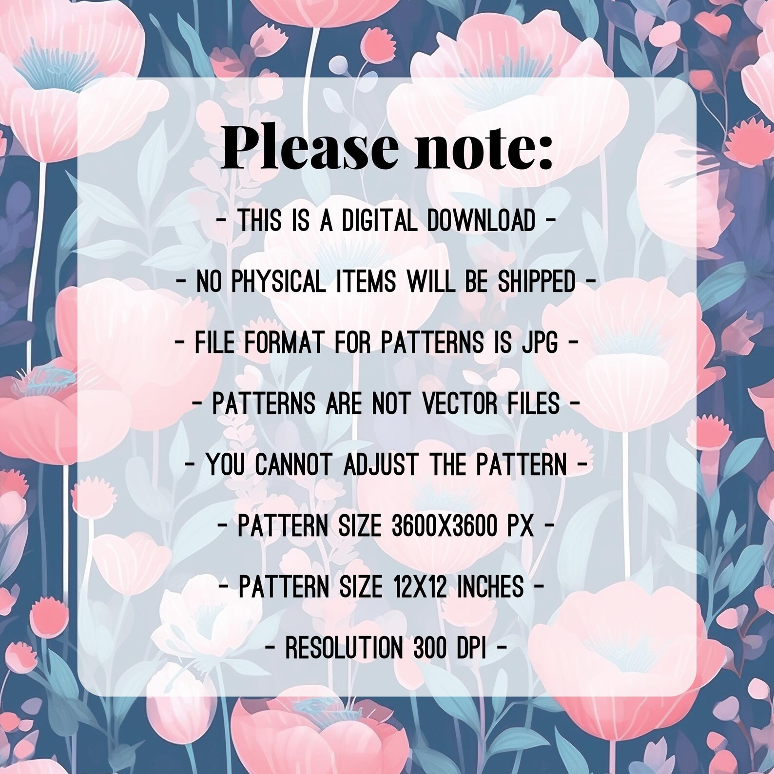 Pink and Purple Flower Seamless Pattern, Floral Seamless File, Repeat ...