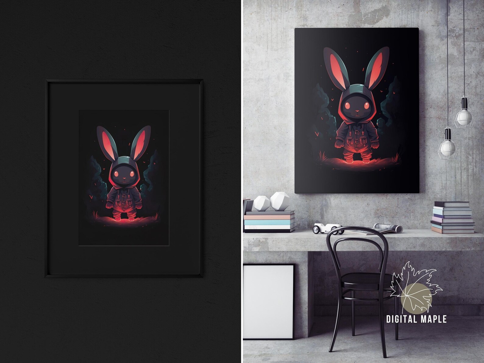 Phasmophobia Bunny Printable Wall Art, Funny Bunny Design Bundle ...