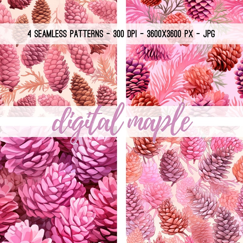 Pink Pinecones - Etsy