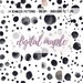 Black Watercolor Polka Dots Seamless Pattern, Seamless File, Repeat ...