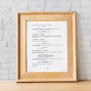 The Dark Knight Screenplay | Final Scene | Wall Art | Digital Print ...