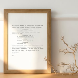 Oppenheimer Screenplay | Final Scene | Wall Art | Digital Print | Movie ...