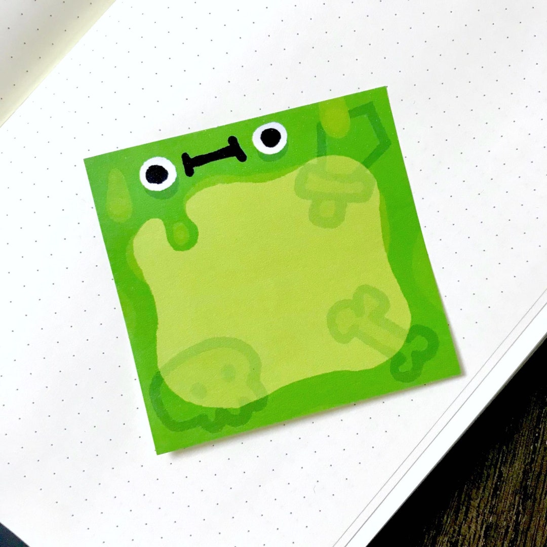 Doodle Slime 3x3 Sticky Note Pad | Cute Sticky Notes | Study and Office ...
