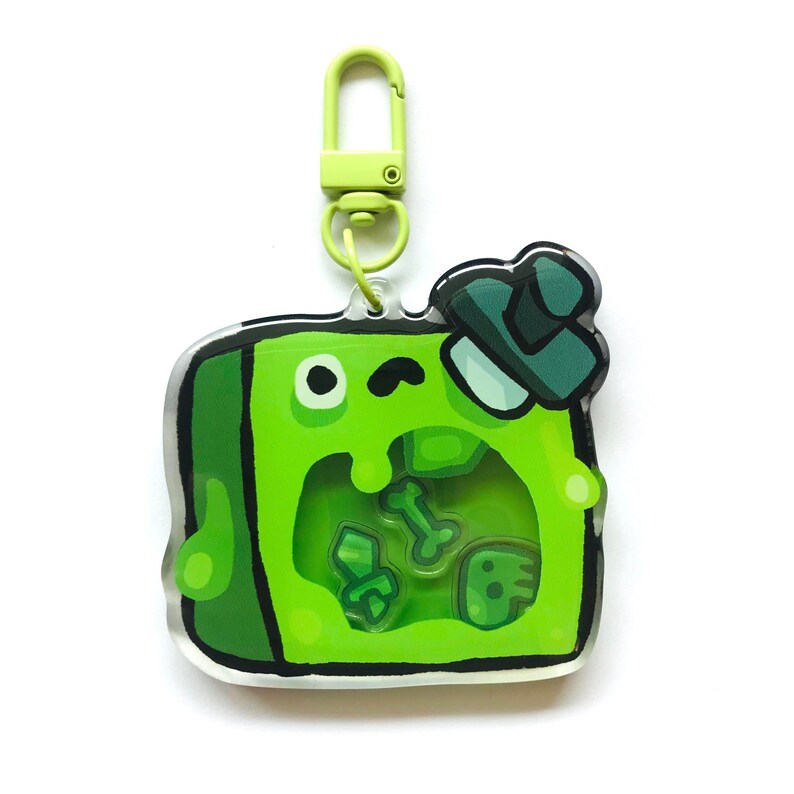 Doodle Slime Shaker Keychain - Etsy