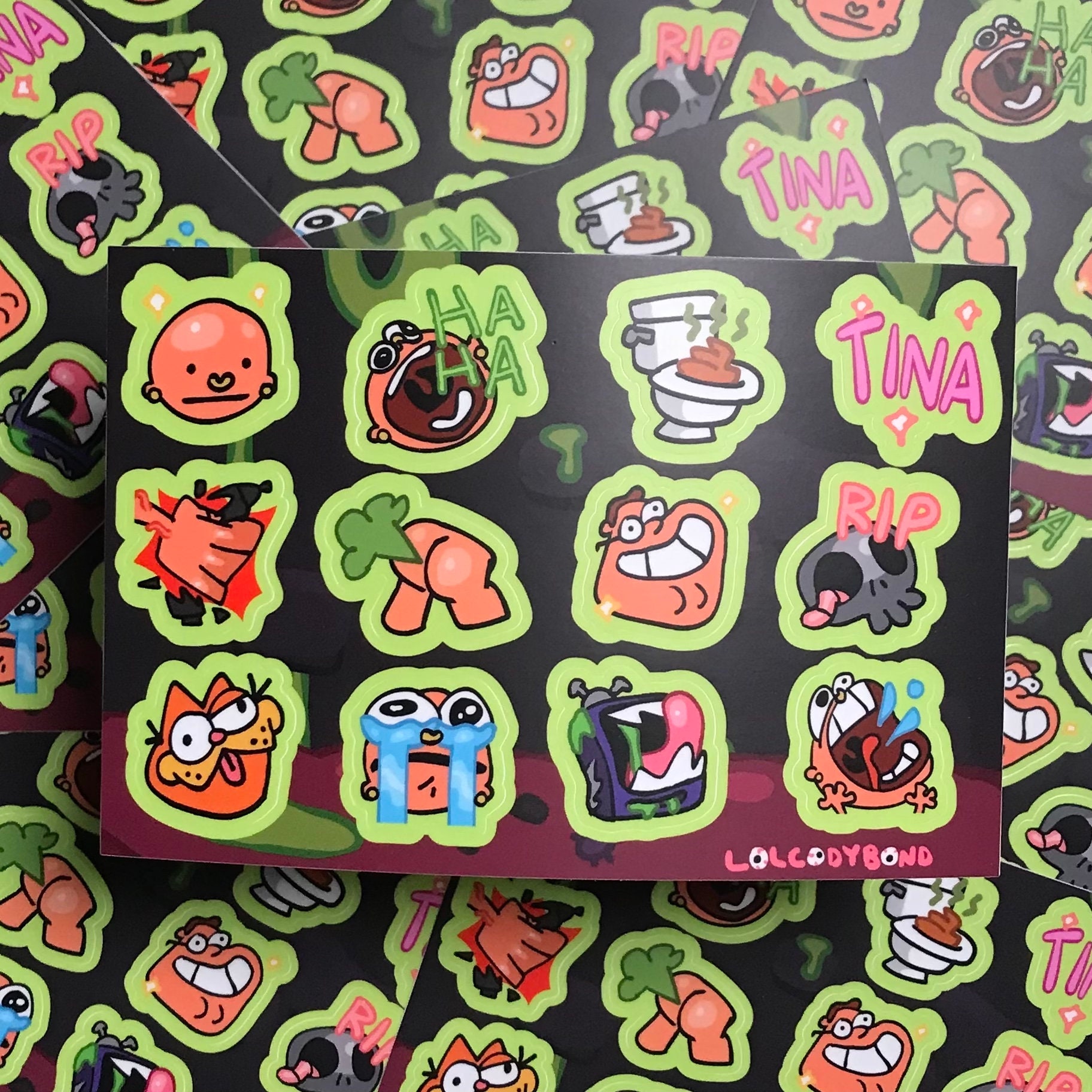 Lolcodybond Twitch Emote Doodle Stickers - Etsy