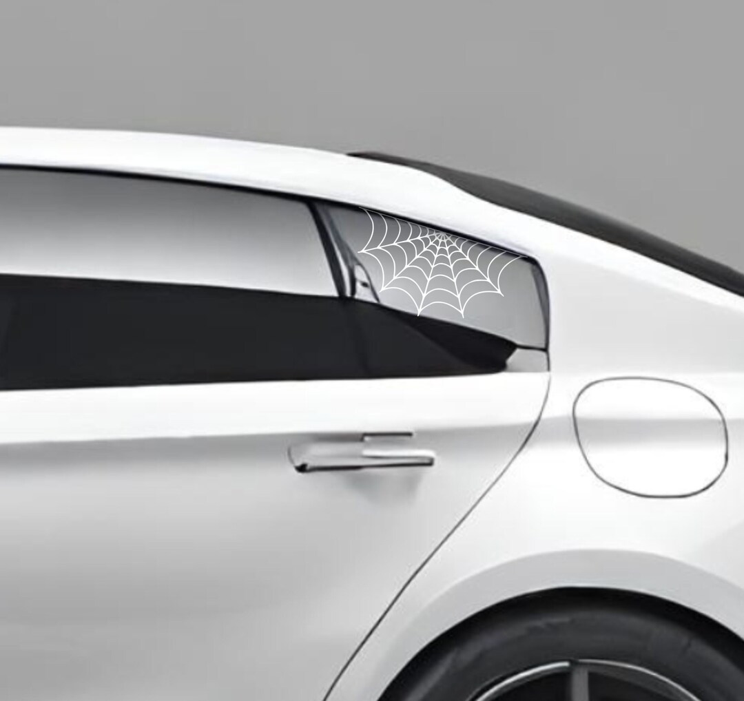 Goth Car Accessory Stiker Car Decal Spider Web - Etsy