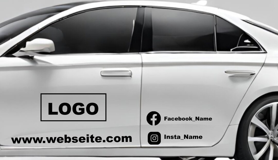 Car Advertising Stickers Personalized - Website Stickers - Contact ...