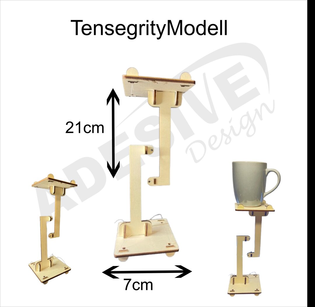 DIY Tensegrity Floating Structure Lasercut Template - Etsy UK