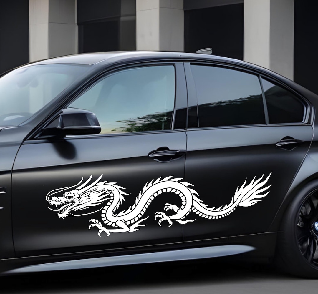 Japanese Dragon Car Sticker Dragon Decal Car - Etsy UK
