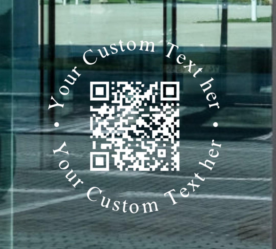 QR Code Vinyl Sticker Car Advertising Business Shop - Etsy