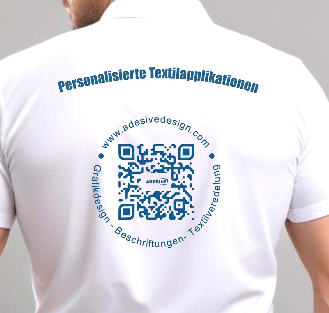 Personalized Scannable QR Code Iron-on Transfer for T-shirts, Hoodies ...