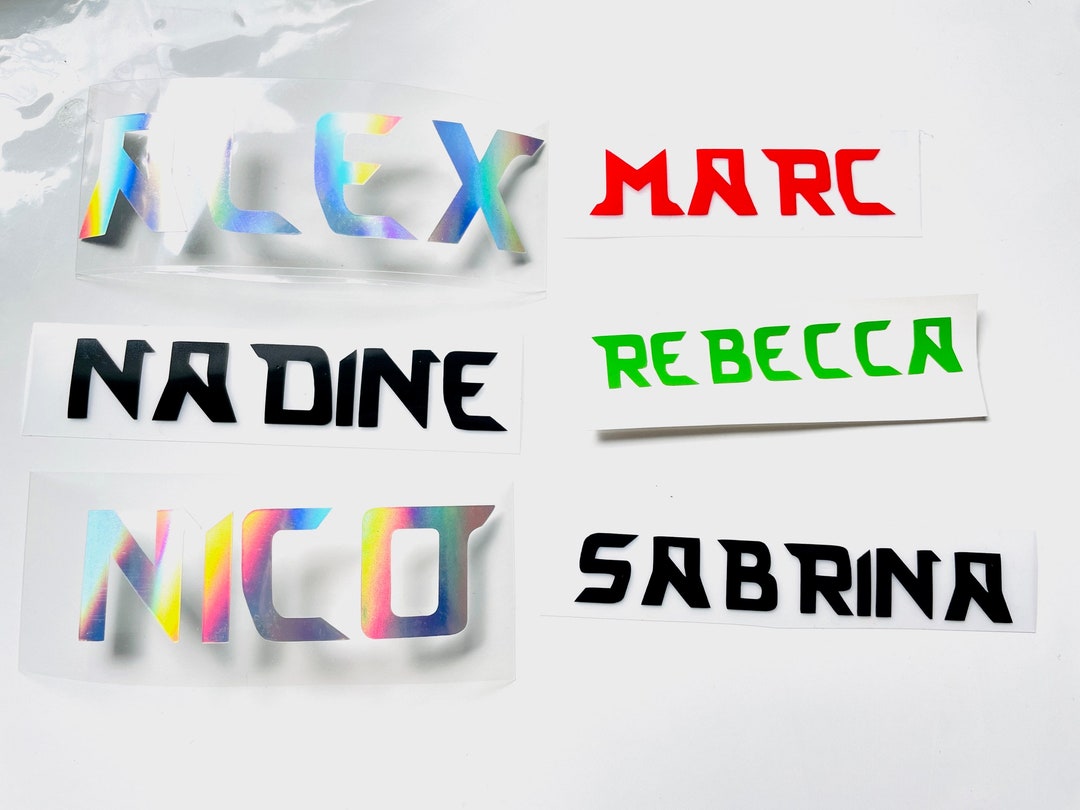 Custom Decal Vinyl Lettering Name Sticker Personalized - Etsy
