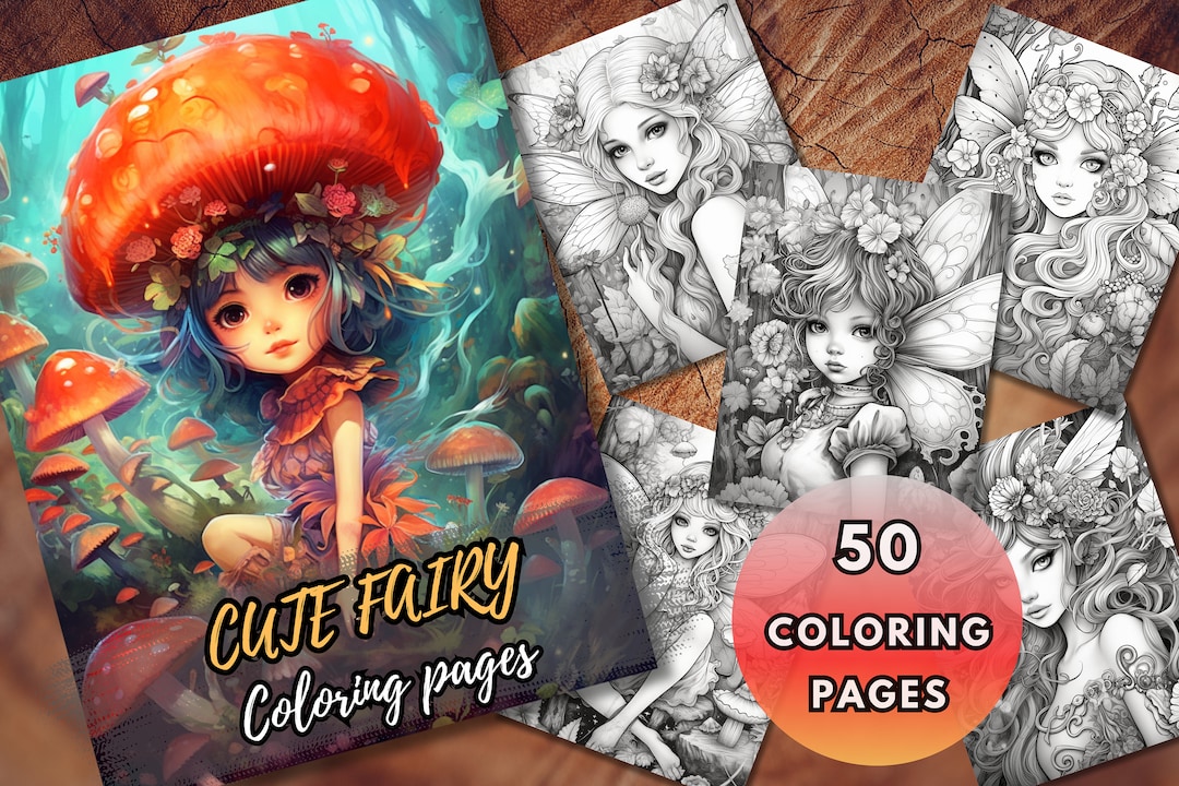 Printable Cute Fairy Coloring Pages - Enchanting and Whimsical Designs ...