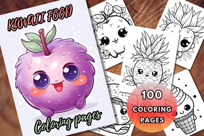 Printable Kawaii Food Coloring Pages - Cute and Fun Designs for Kids ...