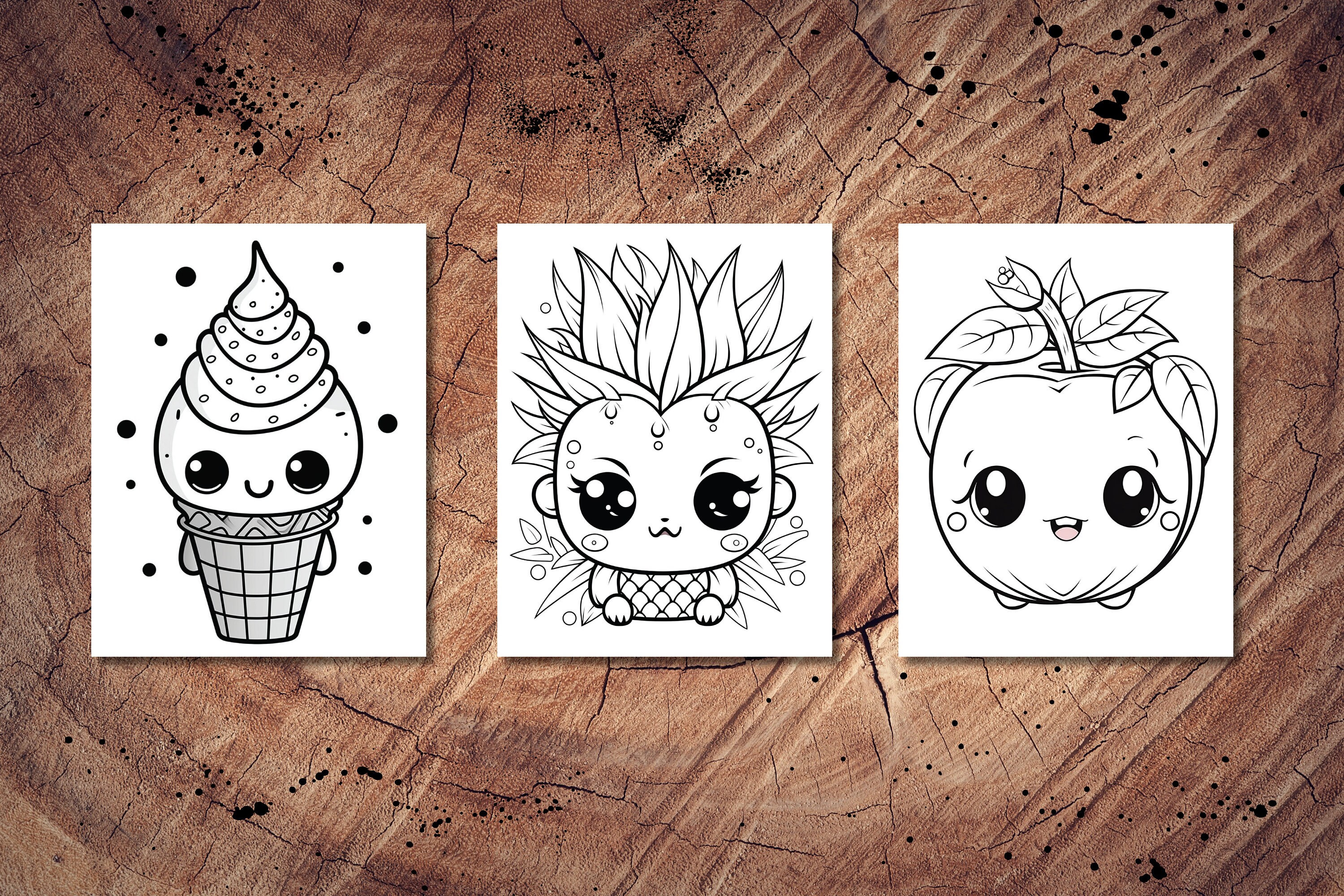 Printable Kawaii Food Coloring Pages - Cute and Fun Designs for Kids ...