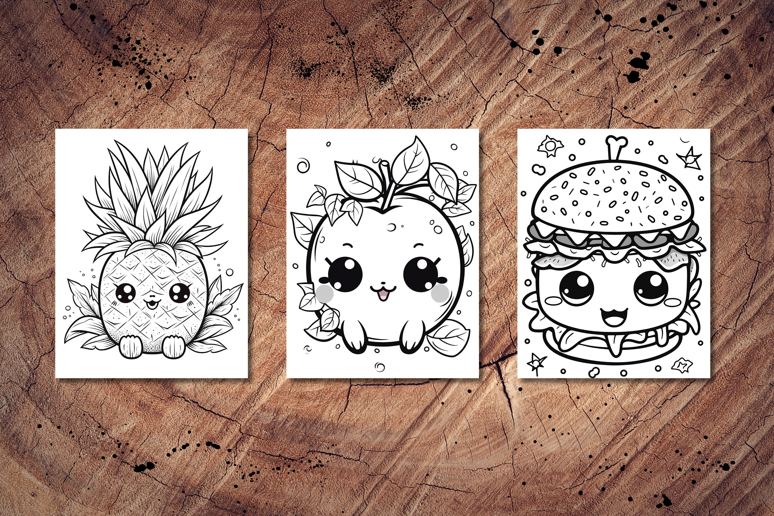 Printable Kawaii Food Coloring Pages - Cute and Fun Designs for Kids ...