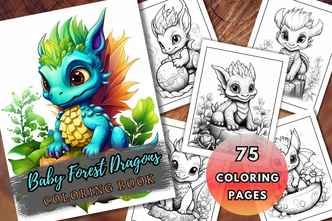 Printable Dragons Coloring Book - Majestic and Fantasy Designs for Kids ...