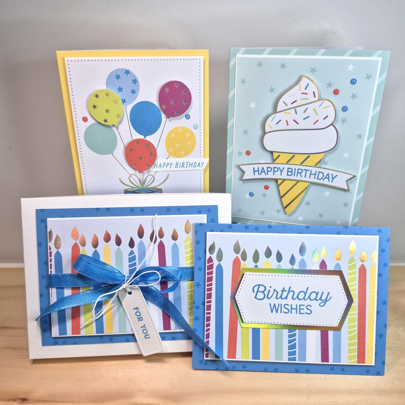 Birthday Assortment, Box Set Handmade Birthday Cards, for All Ages - Etsy