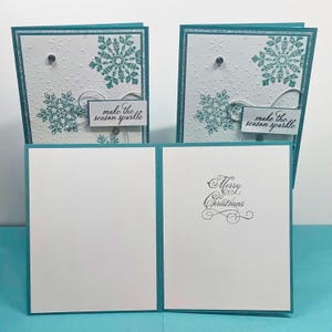 Make the Season Sparkle Christmas Card Set of 3 Cards, Handmade ...