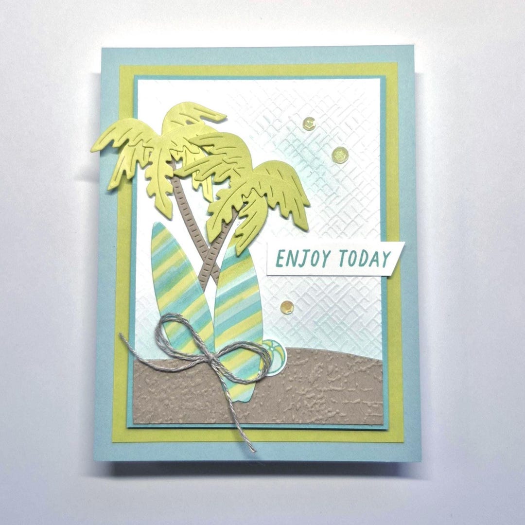 Handmade Beach Theme Birthday Card - Etsy