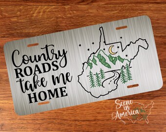 WV West Virginia State Custom License Plate Custom Car Tag Personalized ...