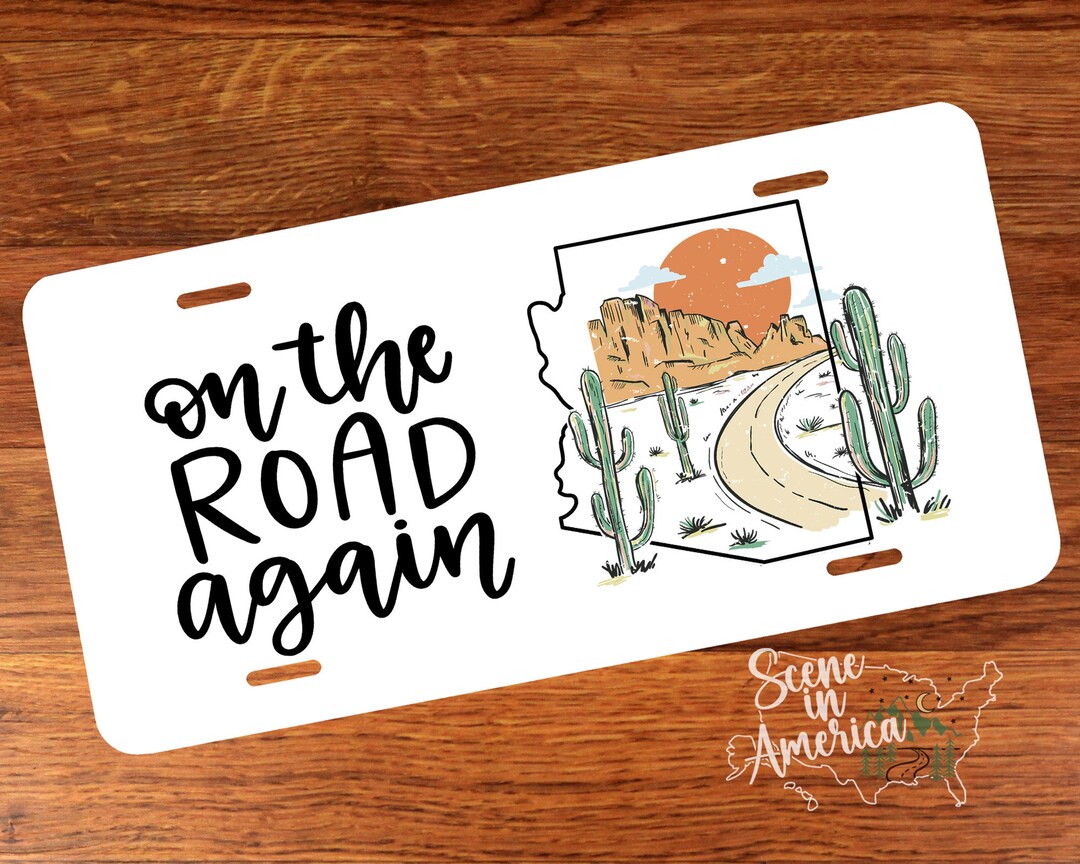 Arizona License Plate Desert State Front License Plate - Etsy