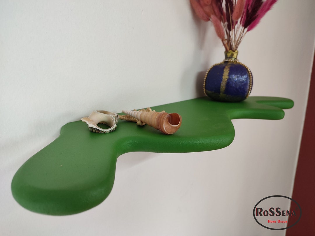 Handmade Wavy MDF Shelf Funky Eclectic Wall Decor - Etsy