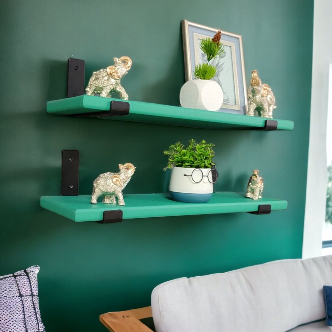 Green Floating Wall Shelf Shelving Solution Ultra Shelf - Etsy