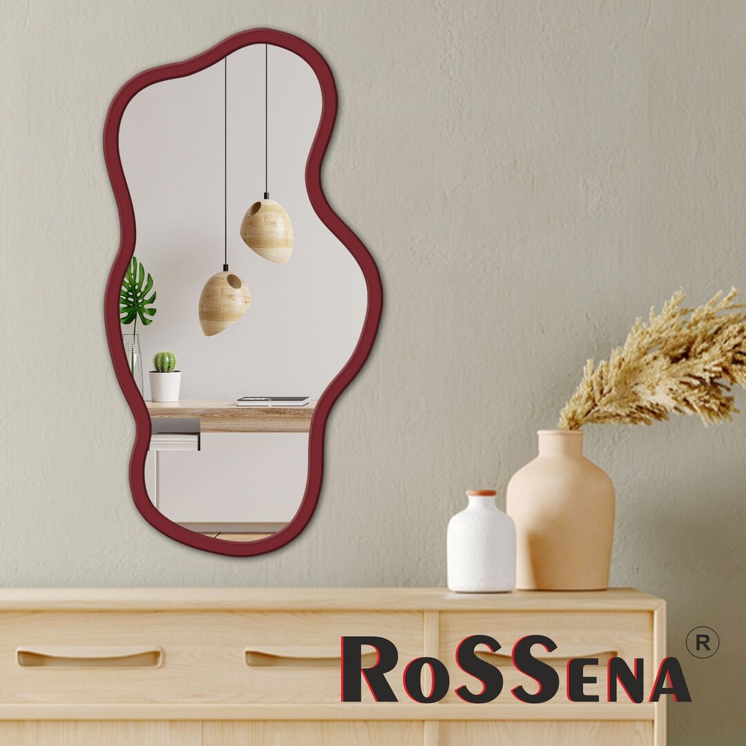 Asymmetric Mirror, Funky Mirror, Modern Mirror, Mirrors Decorative ...