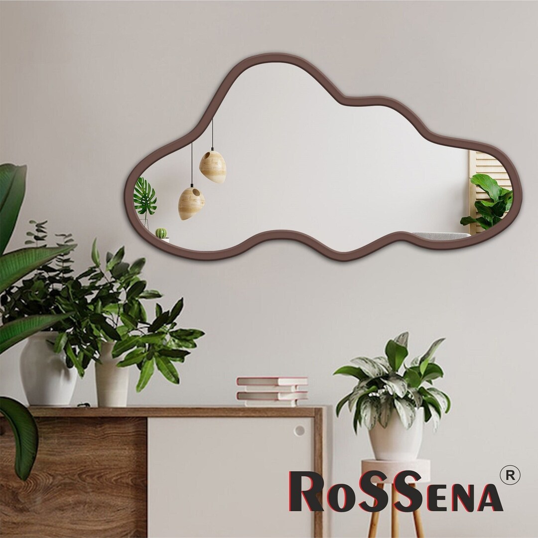 Wavy Cloud Mirror, Wall Cloud Mirror, Decorative Cloud Mirror, Home ...
